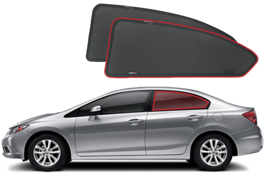 Honda Civic Sunshades - Perfect Fit Guaranteed - Snap Shades