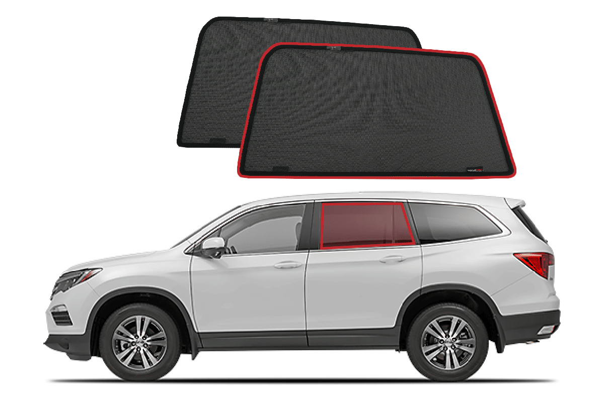 Honda Pilot Sunshades - Perfect Fit Guaranteed - Snap Shades