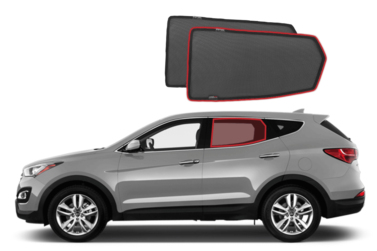Hyundai Grand Stanta Fe Sunshades - Perfect Fit Guaranteed - Snap Shades