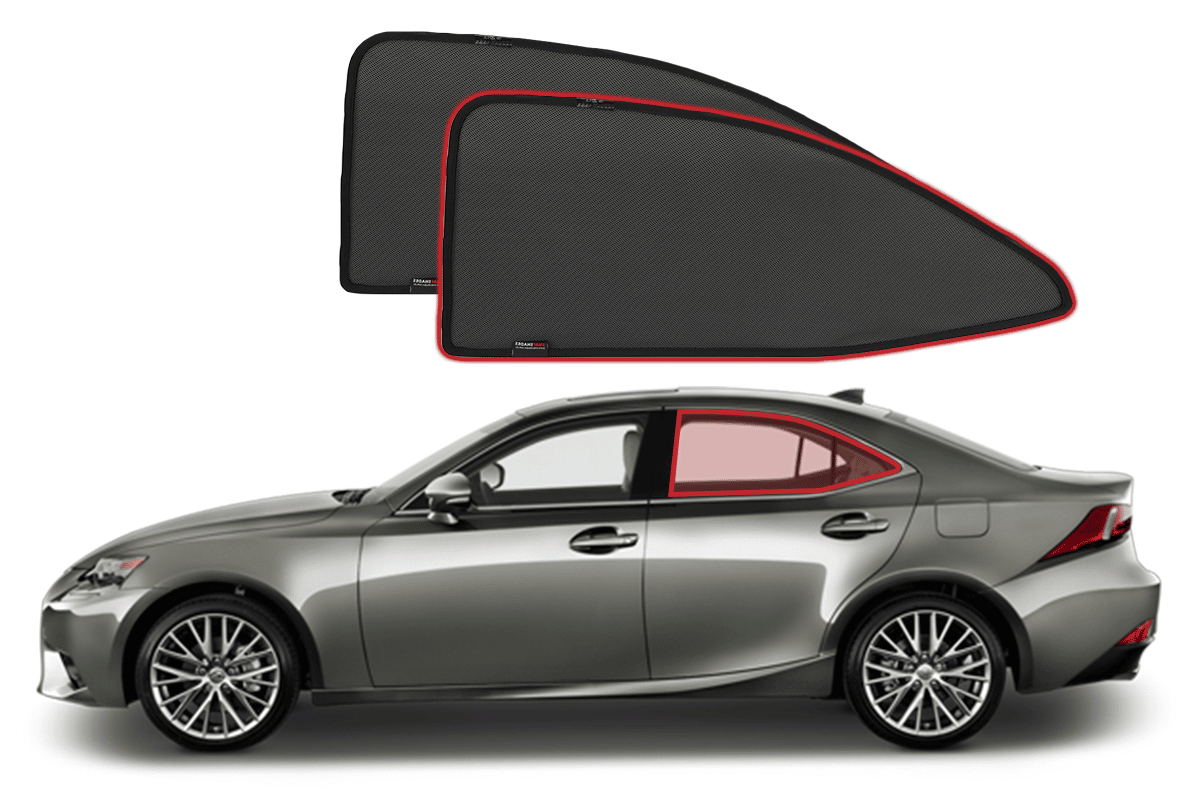 Lexus IS Sunshades - Perfect Fit Guaranteed - Snap Shades