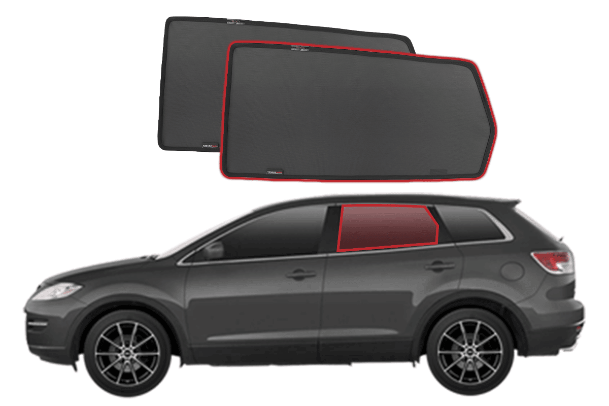 Mazda CX9 Sunshades - Perfect Fit Guaranteed - Snap Shades