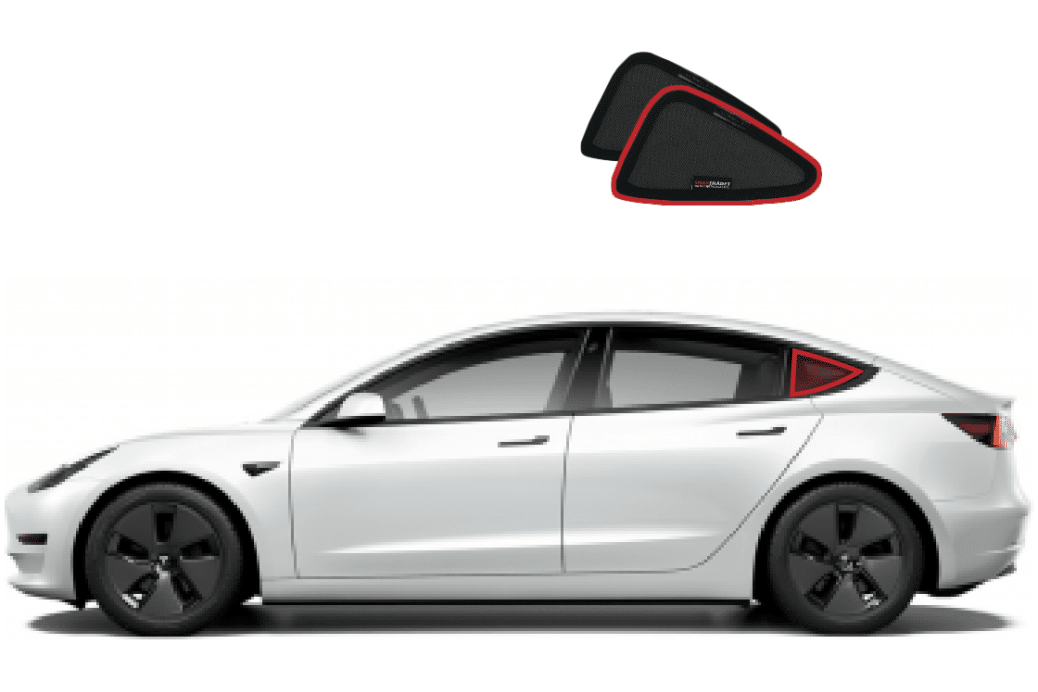 Tesla Model 3 Sunshades - Perfect Fit Guaranteed - Snap Shades