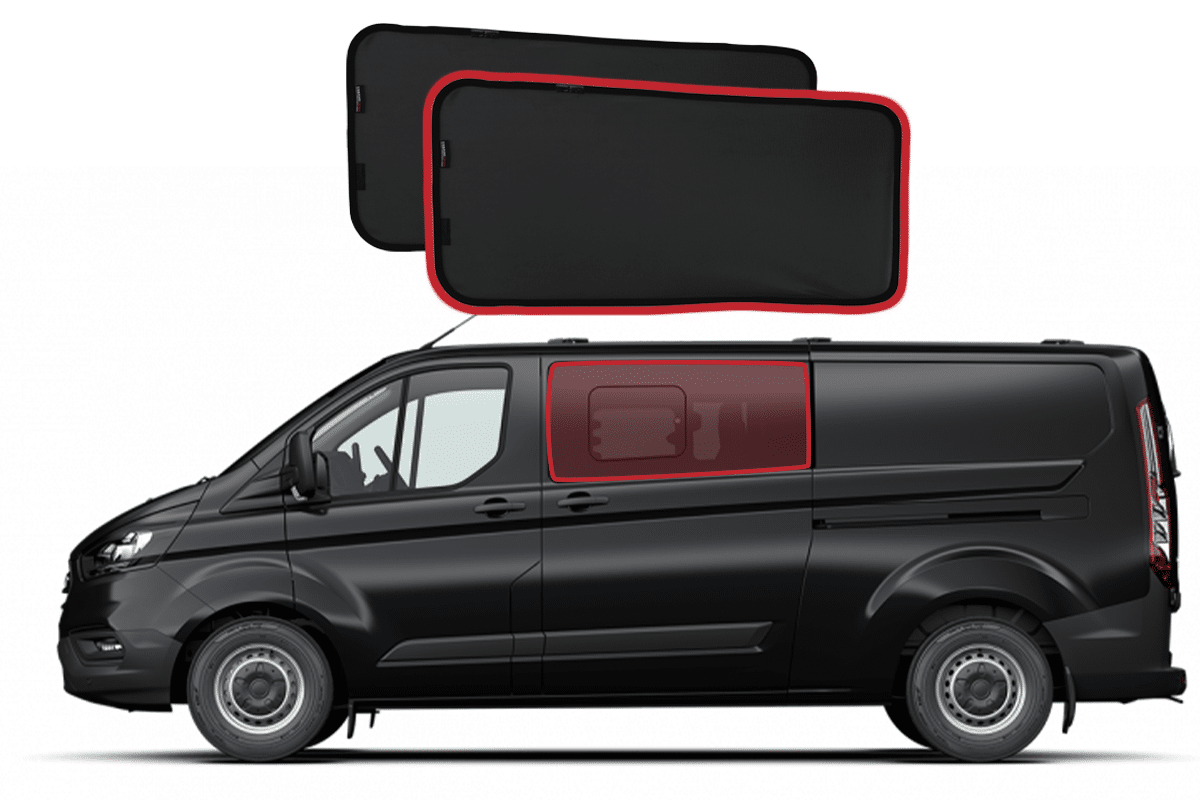 Ford Transit Custom Sunshades - Perfect Fit Guaranteed - Snap Shades