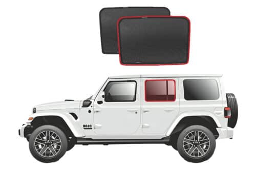 Jeep Gladiator Car Window Shades (JL/JT; 2019-Present) - Snap Shades