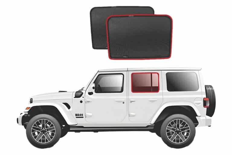 Jeep Gladiator Car Window Shades (JL/JT; 2019-Present) - Snap Shades
