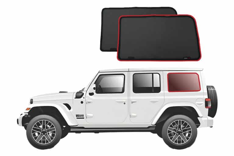 Jeep Wrangler Car Window Shades (JL/JT; 2018-Present) - Snap Shades