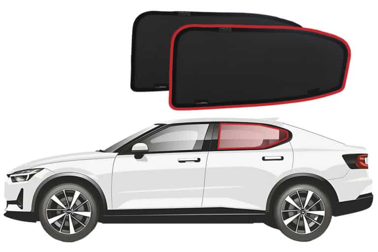 Polestar 2 Car Window Shades (2020-Present) - Snap Shades